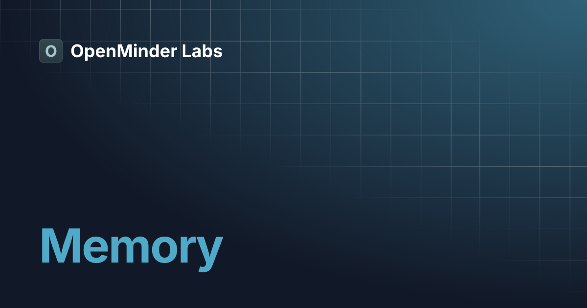 Memory | OpenMinder Labs